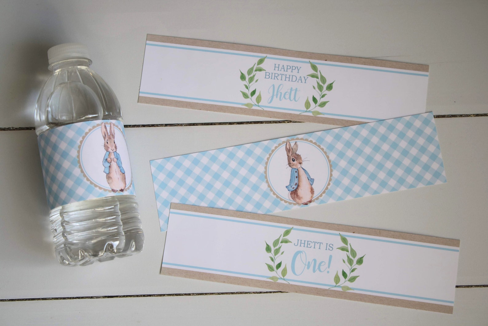 Peter Rabbit Water Bottle Labels Bunny Birthday Decorations - Etsy