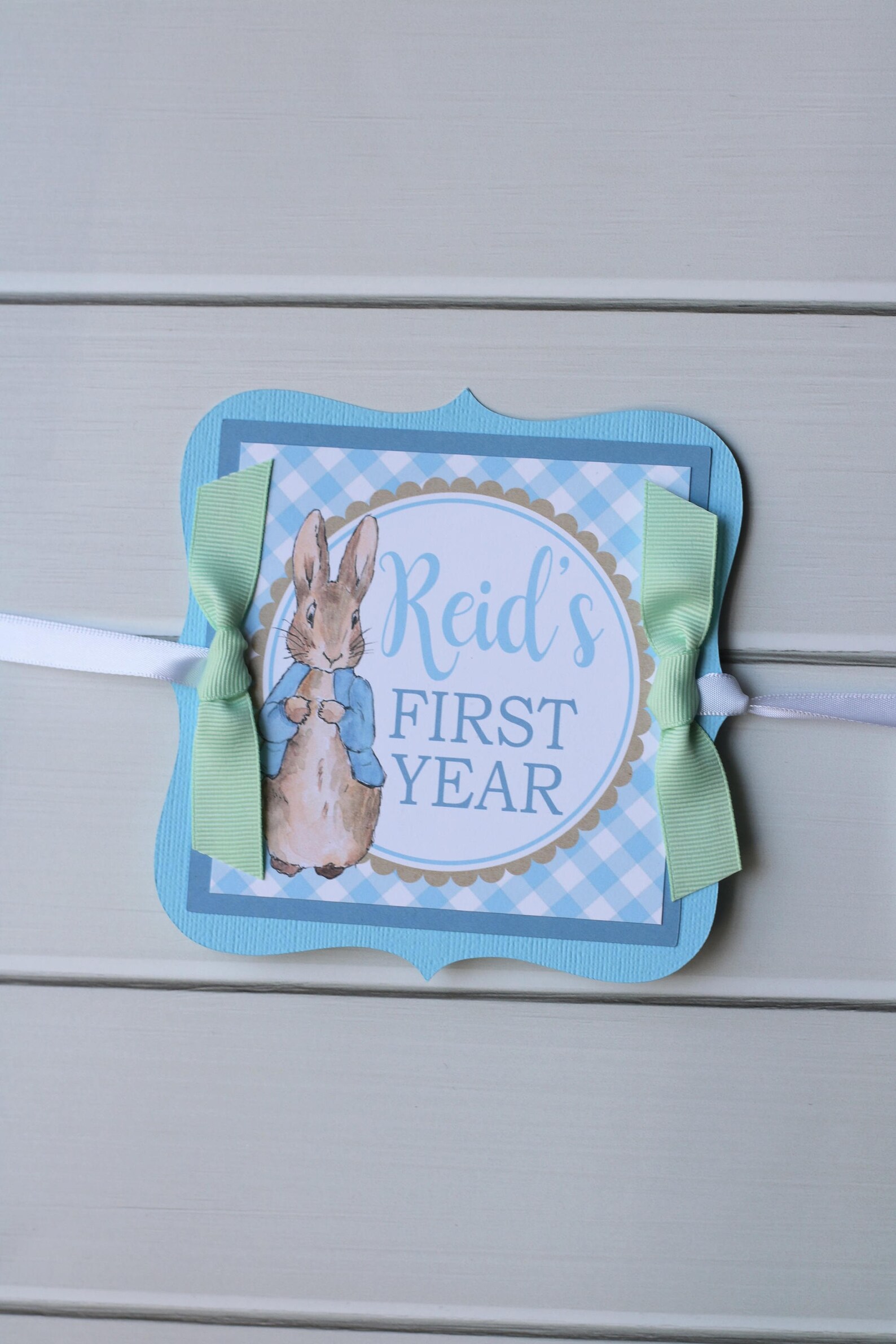 Peter Rabbit Birthday Photo Banner - 12 Month Baby's First Year Photo ...