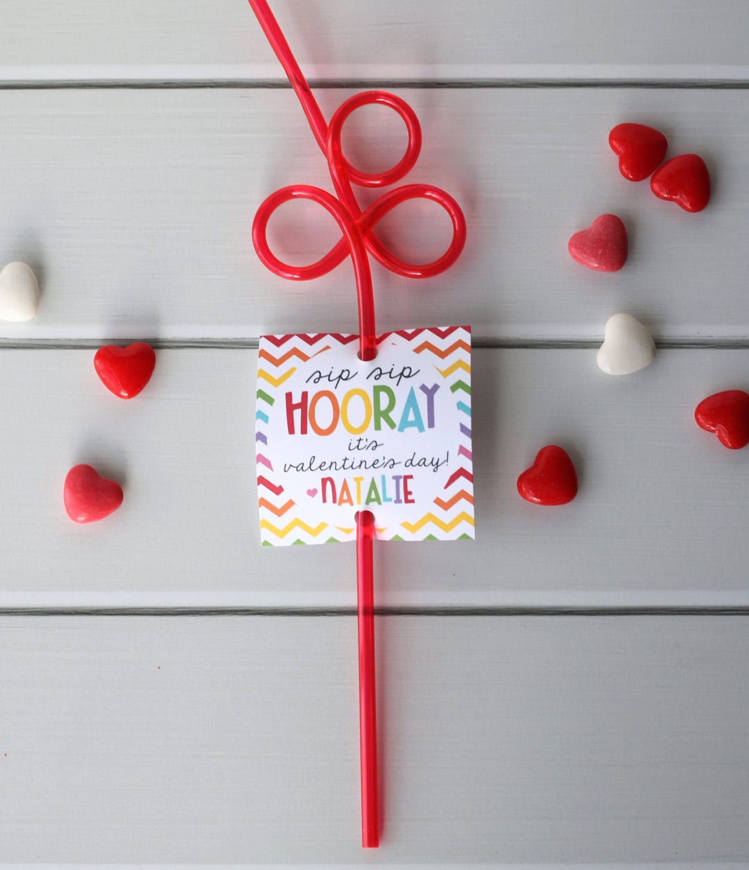 Crazy Straw Valentine, Printable Valentine, Non Candy Valentine ...