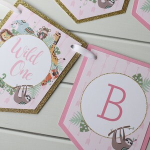 Tribal Jungle Animals Birthday Banner Boho Tribal Jungle Happy Birthday ...