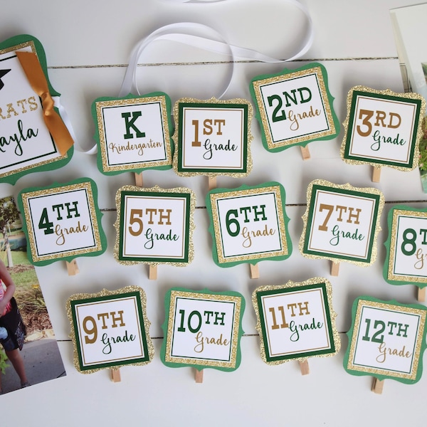 Graduation Display Through the Years Display - Etsy