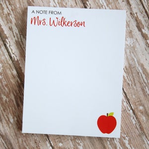 Teacher Gift - Personalized Teacher Notepad - Teacher Appreciation Gift ...