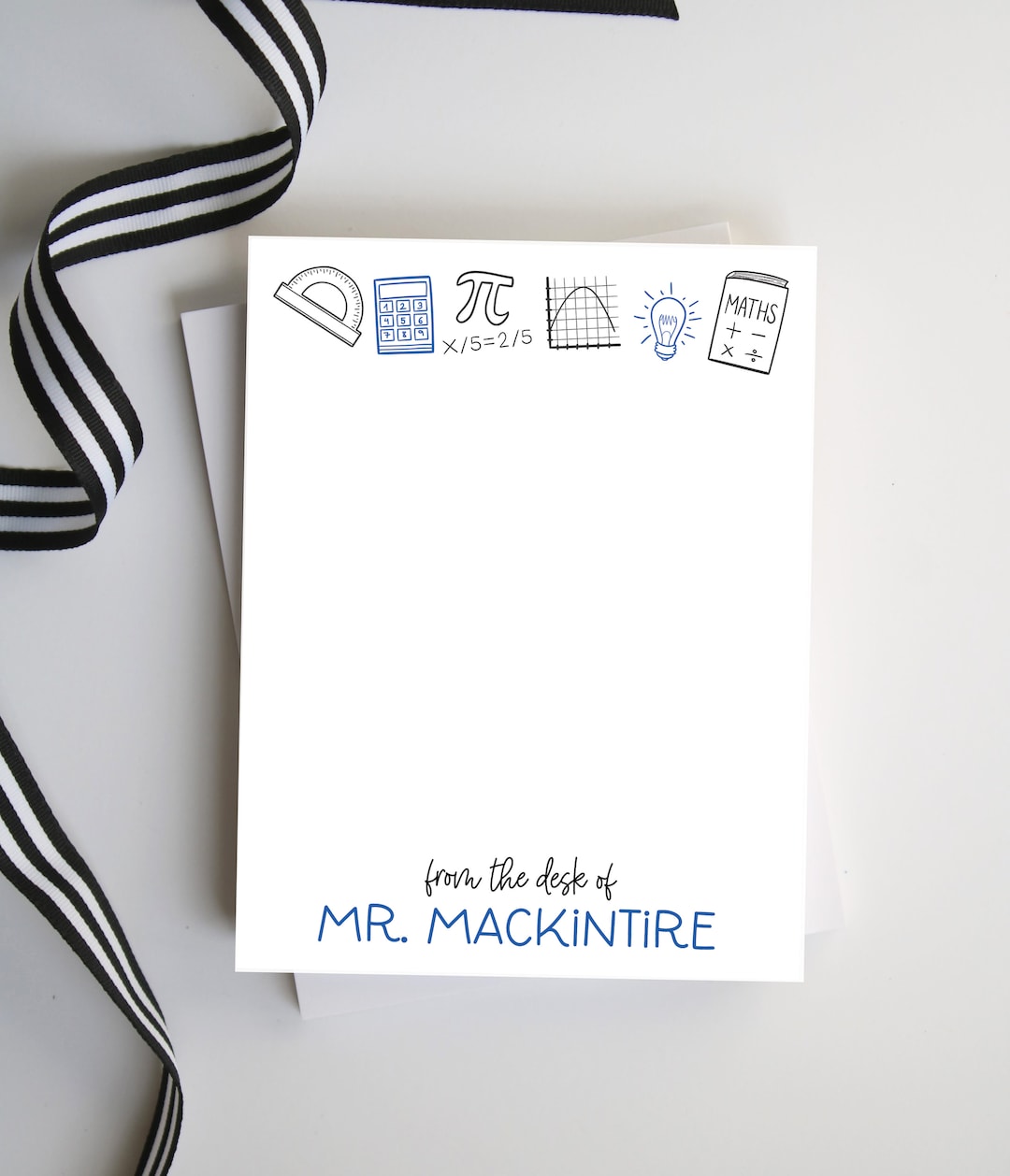Teacher Notepad Gift, Teacher Appreciation, Math Teacher Notepad for ...