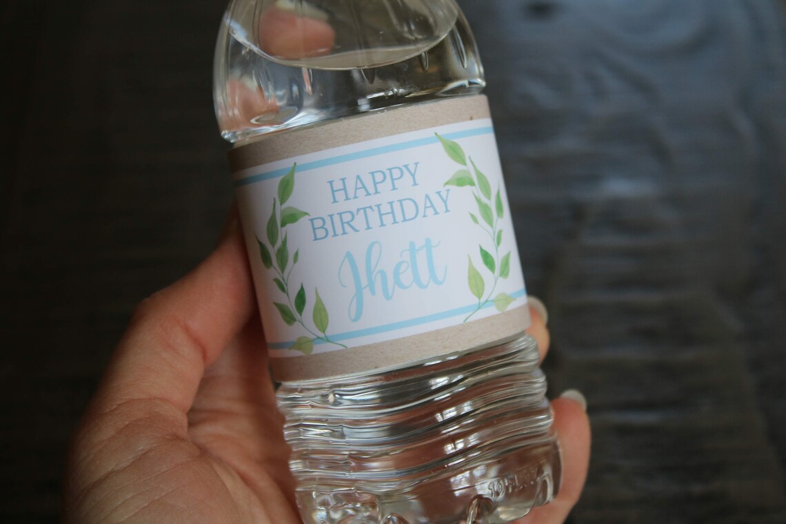 Peter Rabbit Water Bottle Labels, Bunny Birthday Decorations, Boy ...