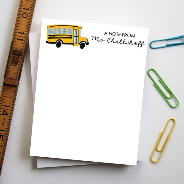 School Bus Notepads - Etsy