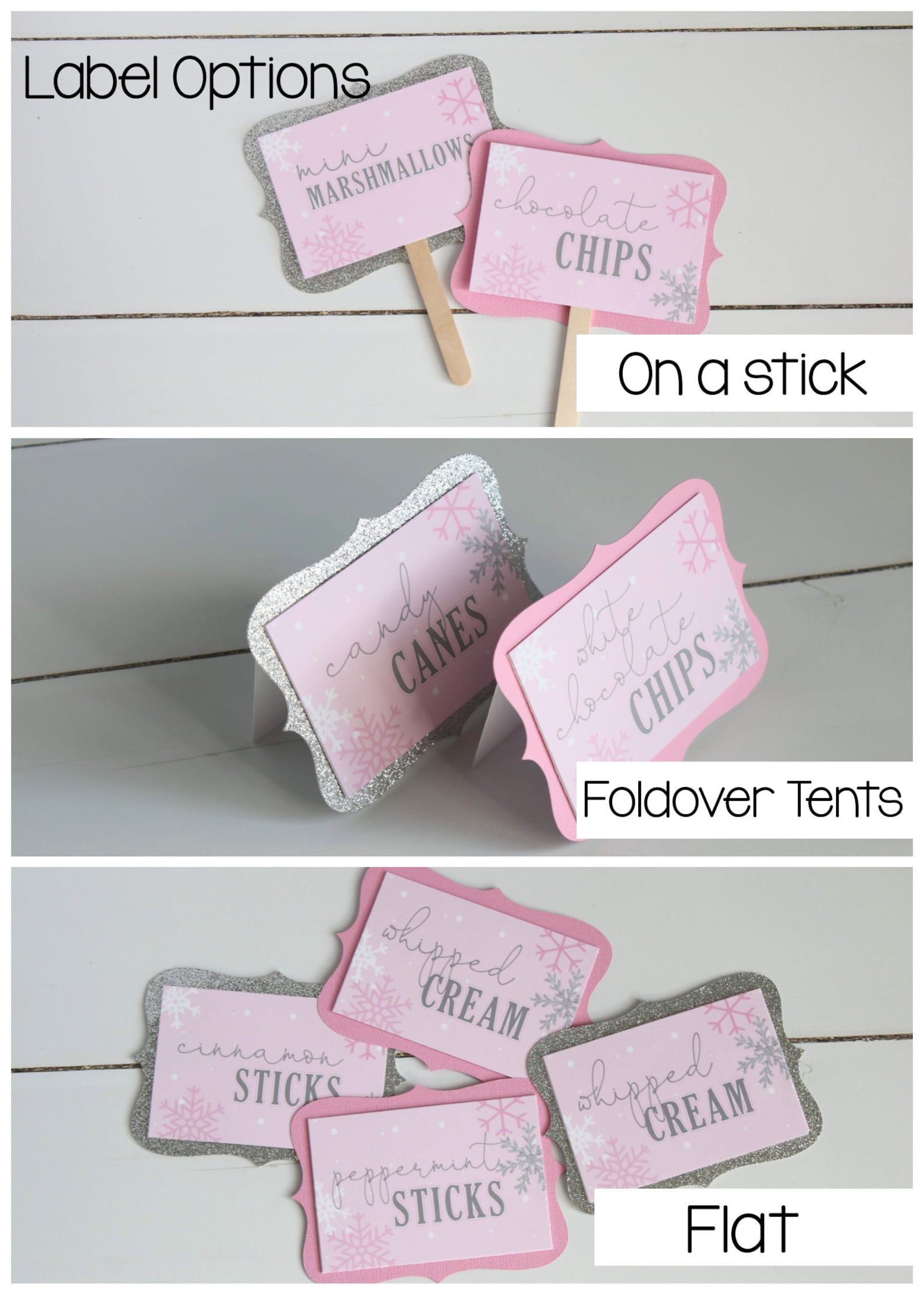 Hot Chocolate Bar Sign Food Labels Hot Cocoa Bar Set - Etsy