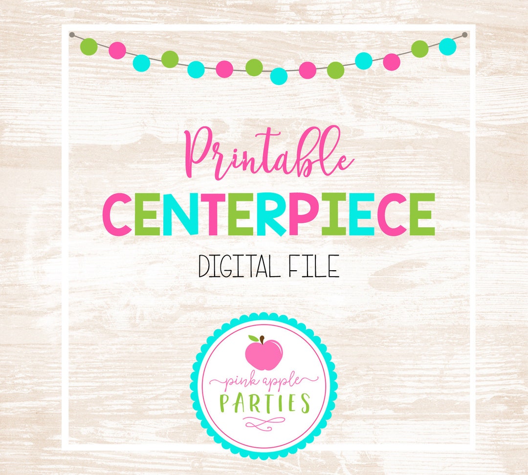PRINTABLE - Centerpiece - Etsy