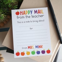 Teacher Happy Mail, Editable Summer Happy Mail for Students, Printable ...