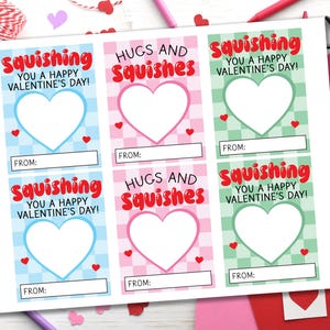 Squishy Valentine, Printable Valentine Cards, Mochi Class Valentines ...
