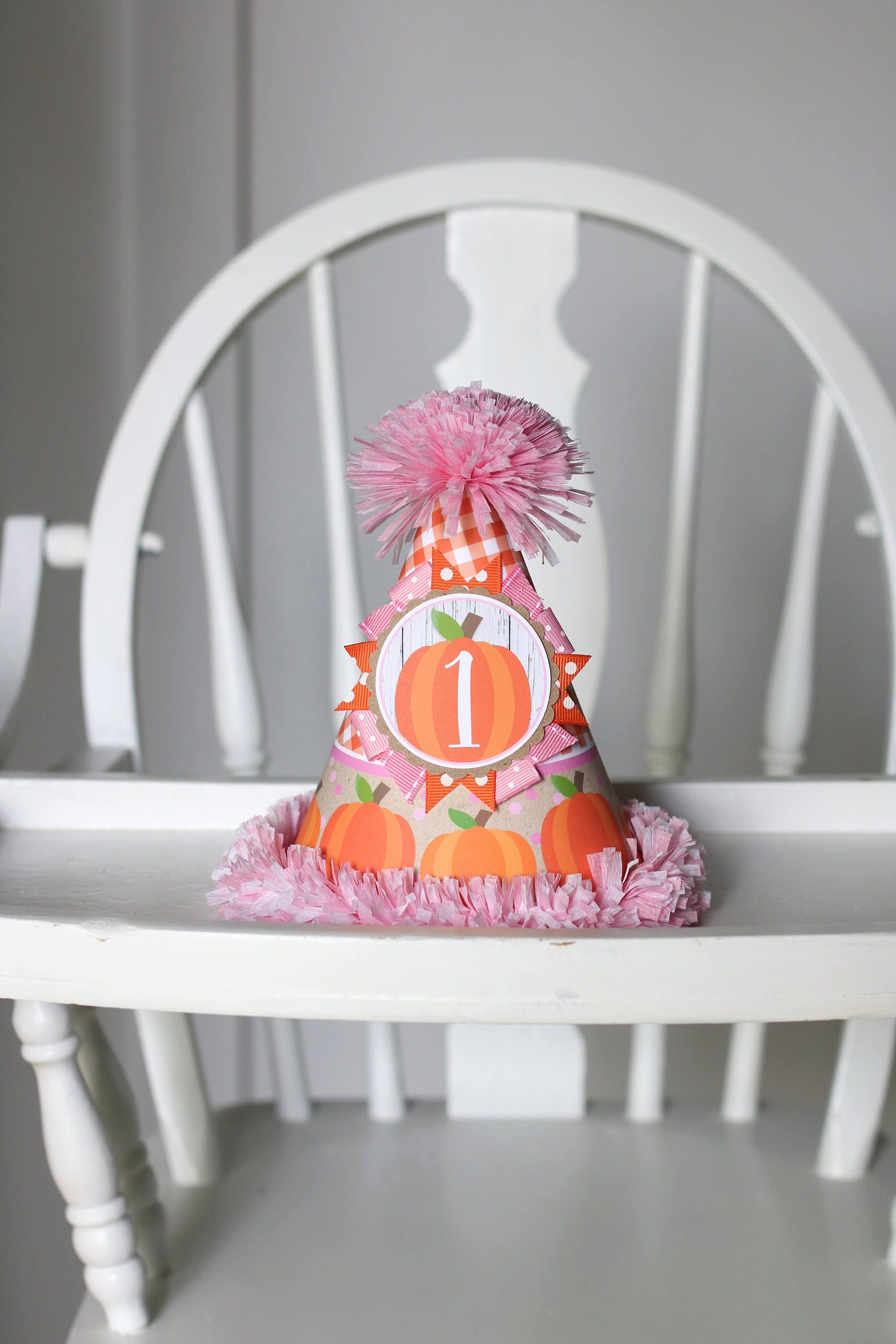 PUMPKIN GIRL Birthday Party Hat Pumpkin Patch Fall First | Etsy