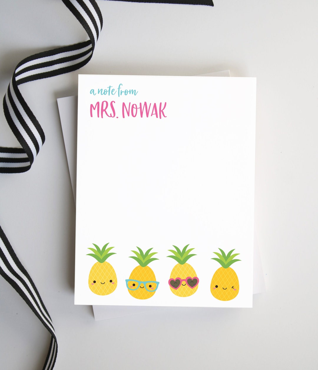Teacher Notepad, Teacher Gift, Pineapple Notepad, Notepad for Her ...