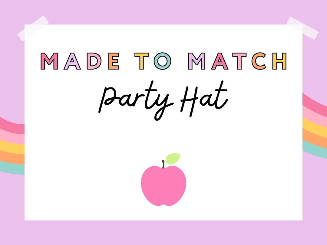 Made to Match - Birthday Party Hat - Etsy