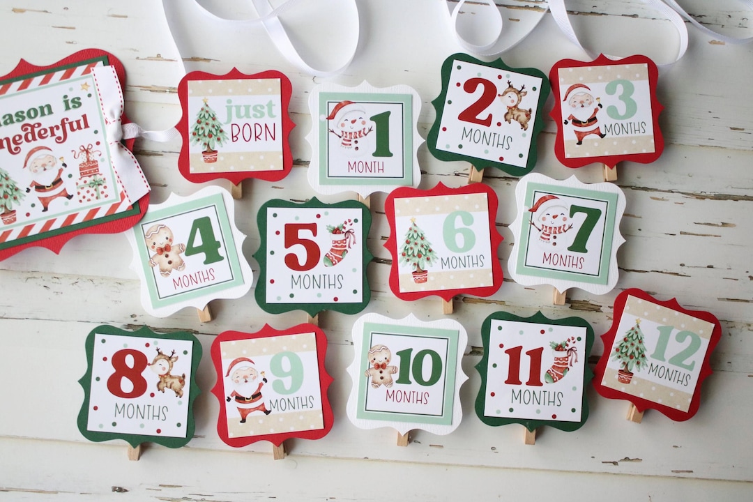 Christmas First Birthday Photo Banner, Oh What Fun It is to Be One ...