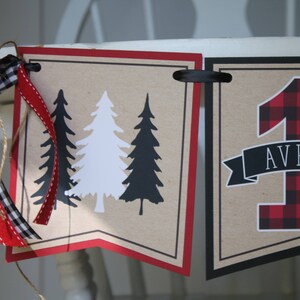 Lumberjack High Chair Banner - Buffalo Plaid Birthday High Chair ...