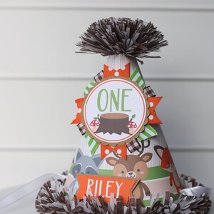 Woodland Animals Birthday Hat Fox Deer Raccoon Birthday - Etsy