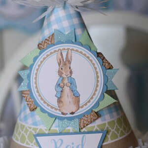 Peter Rabbit Birthday Hat, Boy First Birthday Party Hat, Spring ...