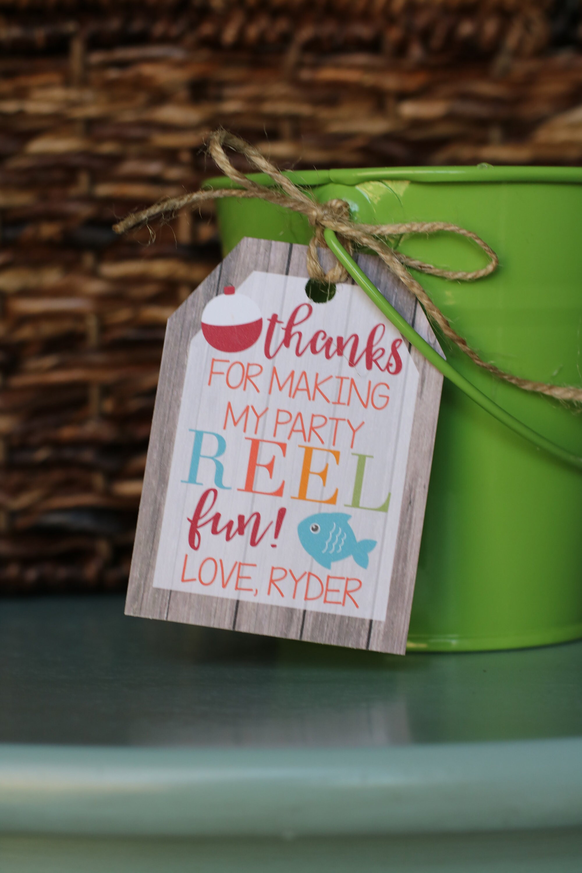 Fishing Birthday Favor Tags/stickers - Fishing Thank You Favor Tag ...