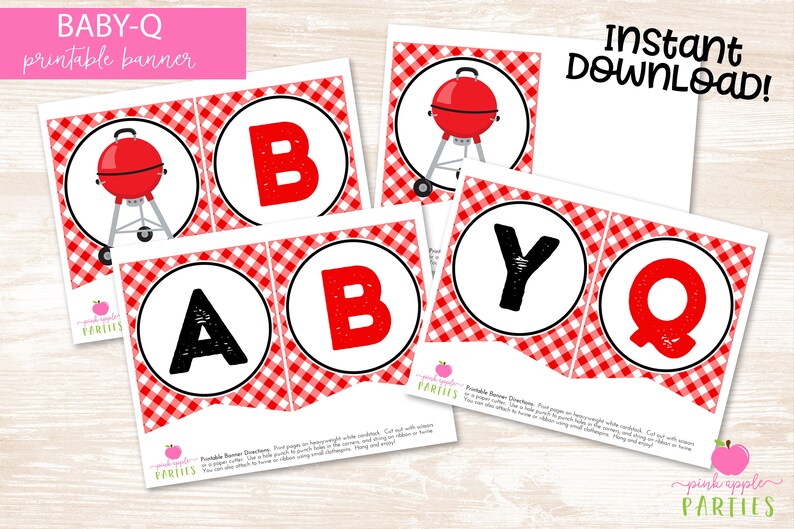 Baby-q Baby Shower Banner Printable DIY Co-ed Baby Shower | Etsy