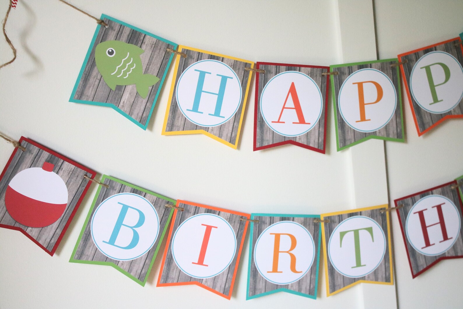 Fishing Birthday Banner Fishing Birthday Decorations Fully | Etsy