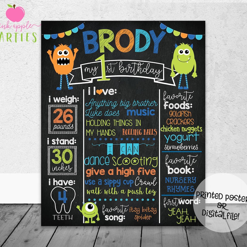 Monster 1st Birthday - Etsy
