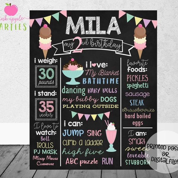 Ice Cream Poster - Etsy