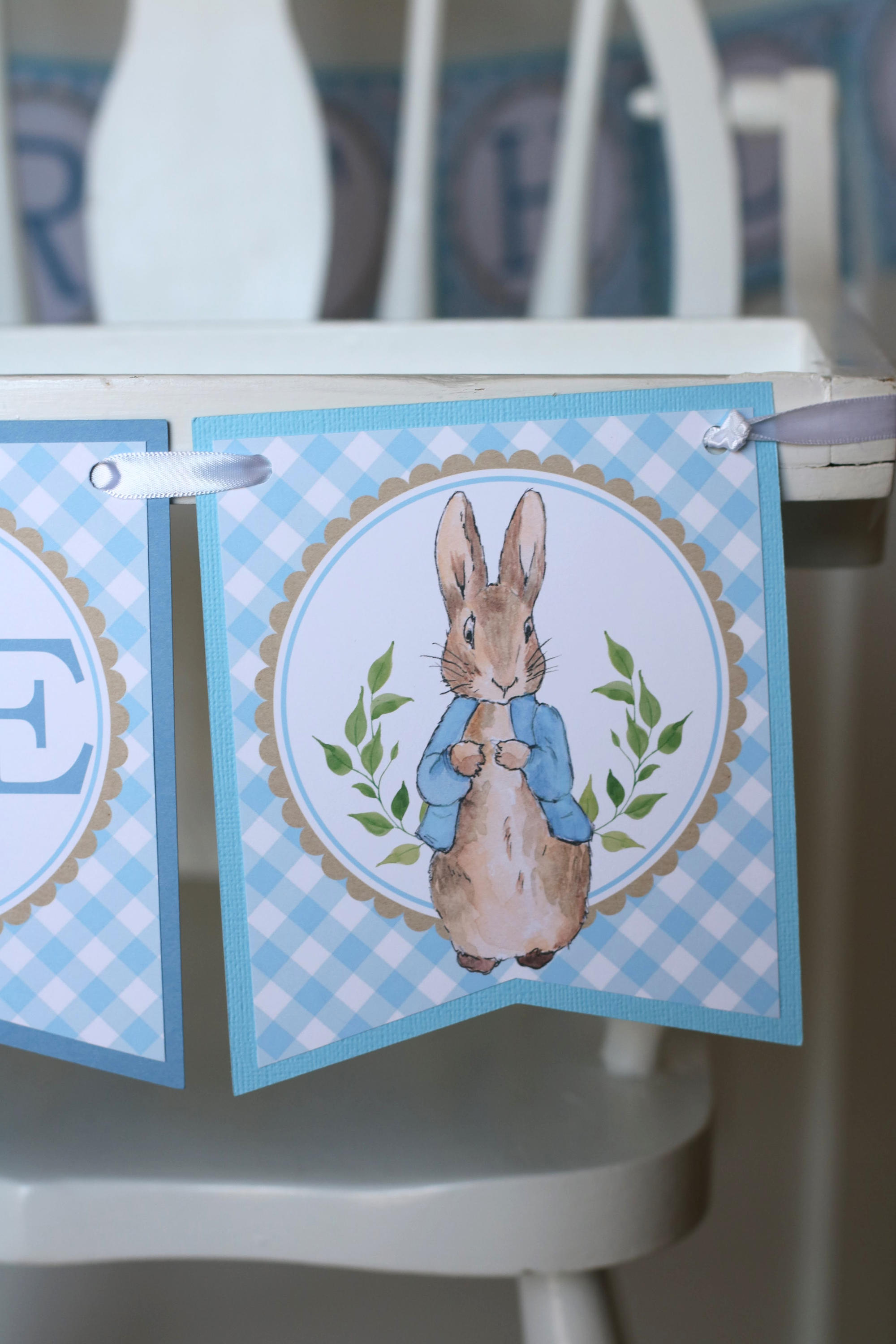 Peter Rabbit High Chair Banner Rabbit Birthday High Chair - Etsy