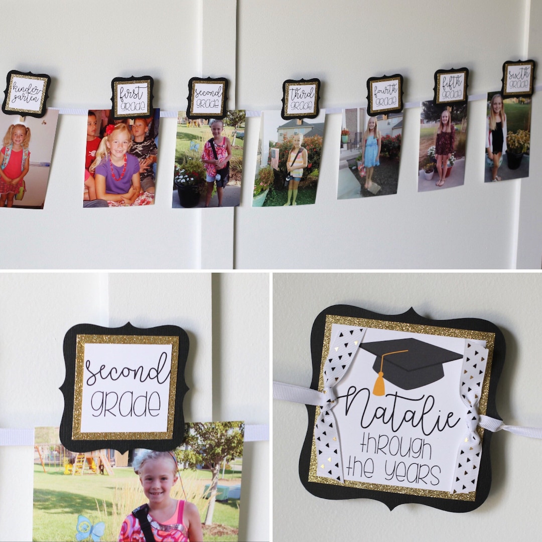 Graduation Photo Banner - Graduation Class of 2025 Party Decorations ...