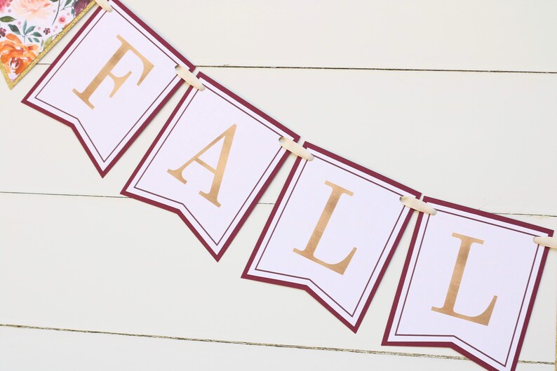 Autumn Bridal Shower "fall in Love" Banner, Fall Bridal Wedding Shower ...