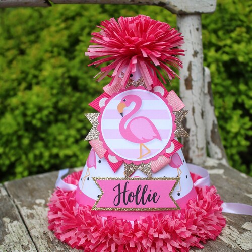 Flamingo First Birthday Party Hat Flamingo Summer Birthday | Etsy