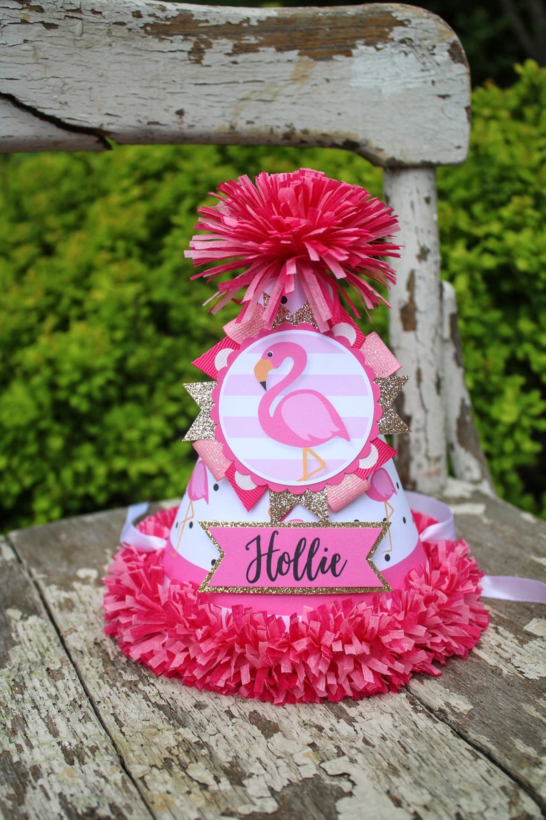 Flamingo First Birthday Party Hat Flamingo Summer Birthday | Etsy