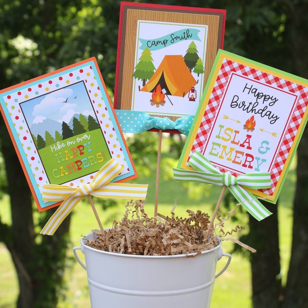 Camping Centerpiece - Etsy