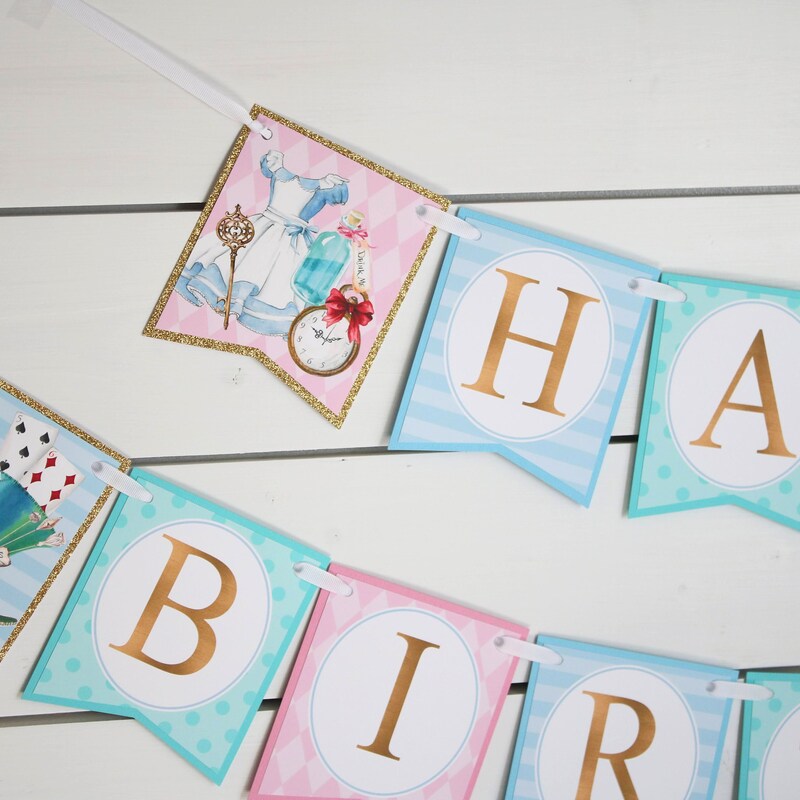 Wonderland Banner - Etsy