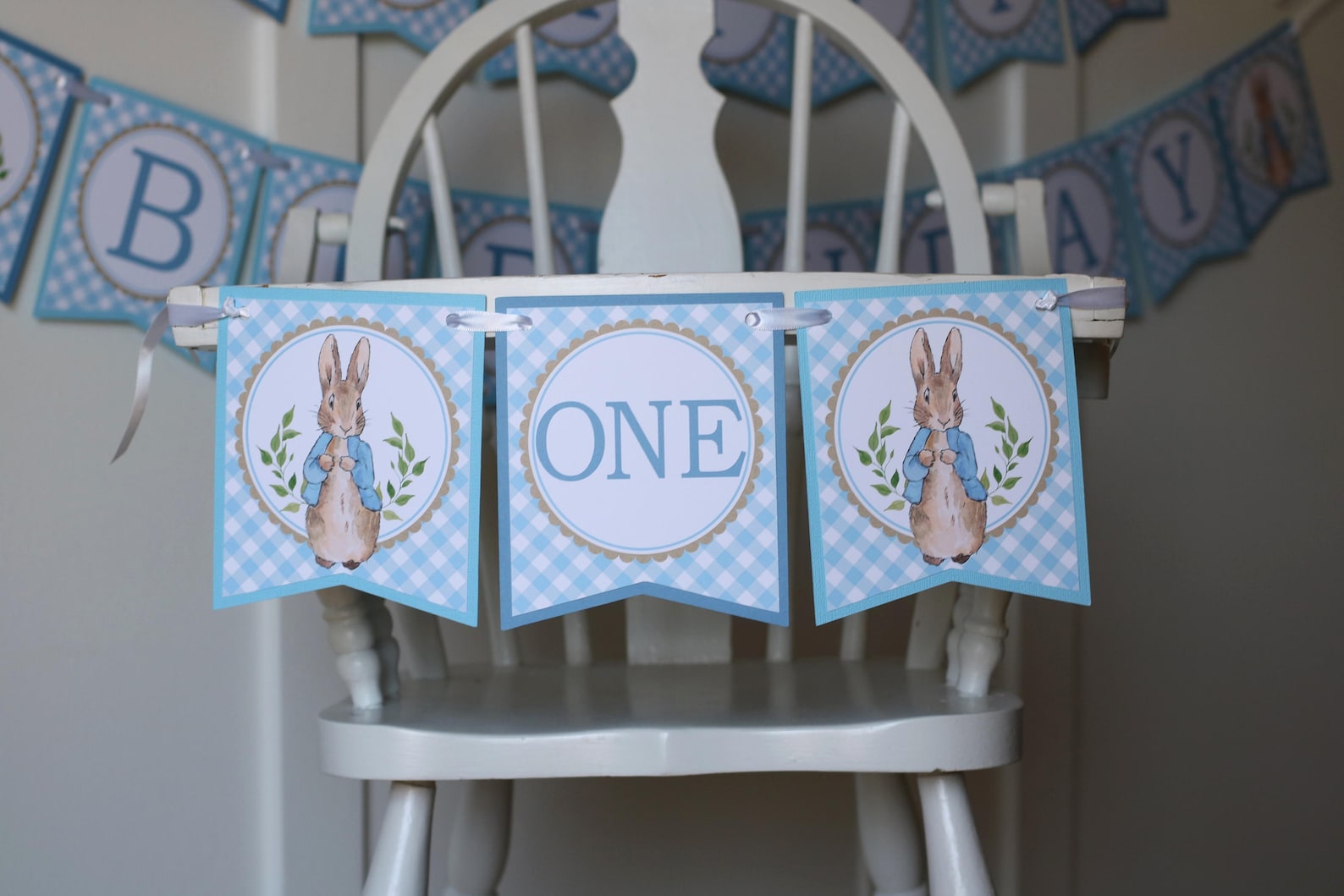 Peter Rabbit High Chair Banner Rabbit Birthday High Chair - Etsy