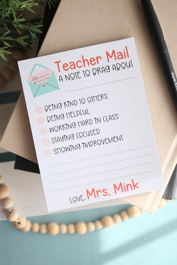 Parent Teacher Notes 50 Pcs Teacher Mail Notes To Parents - Positive ...
