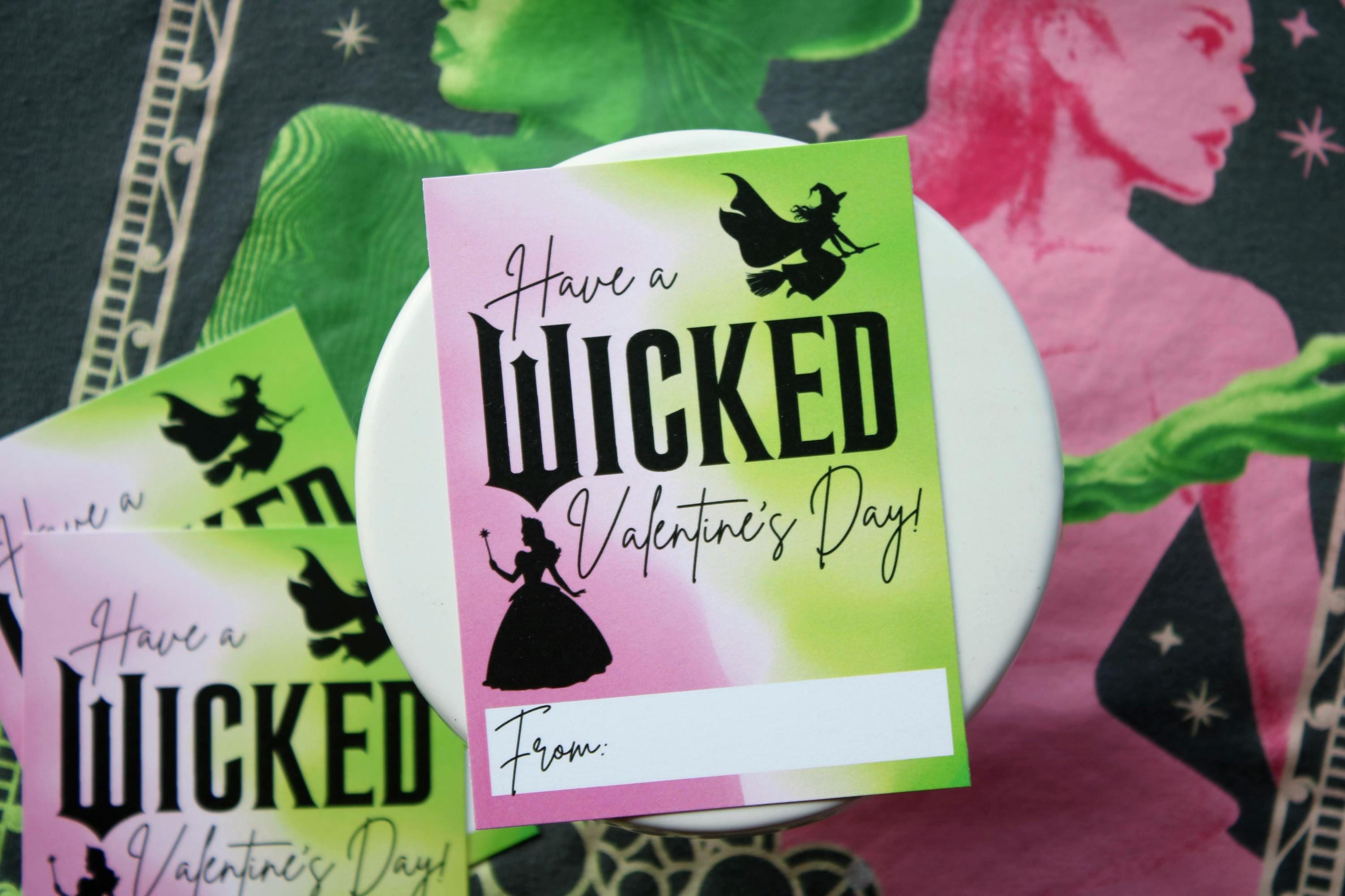 Wicked Valentine, Printable Valentine Cards, Class Valentines, Elphaba ...