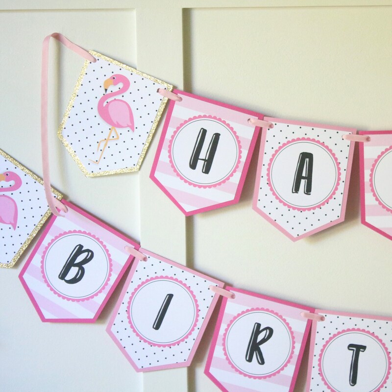 Flamingo Banner - Etsy