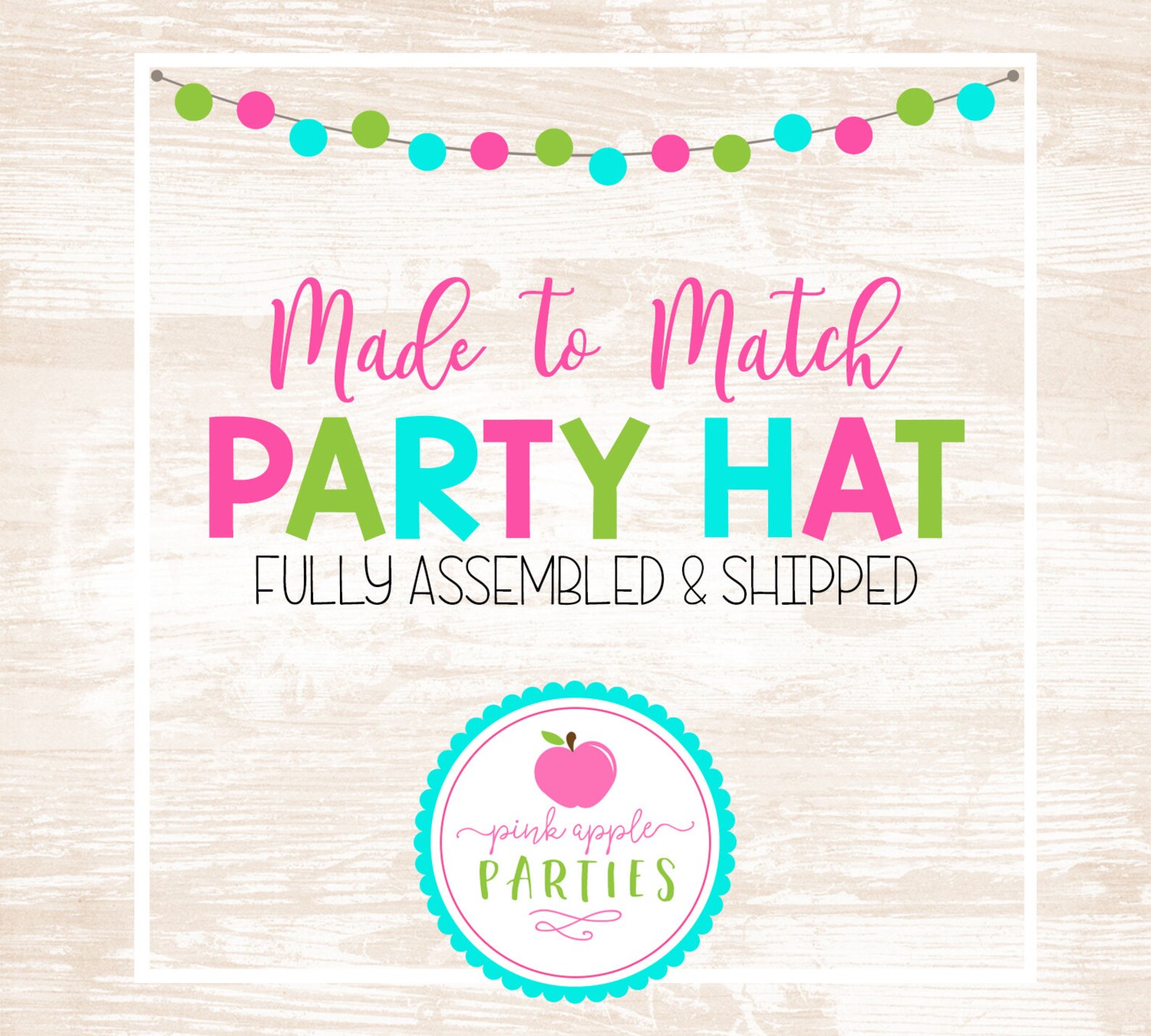 Made to Match Birthday Party Hat | Etsy