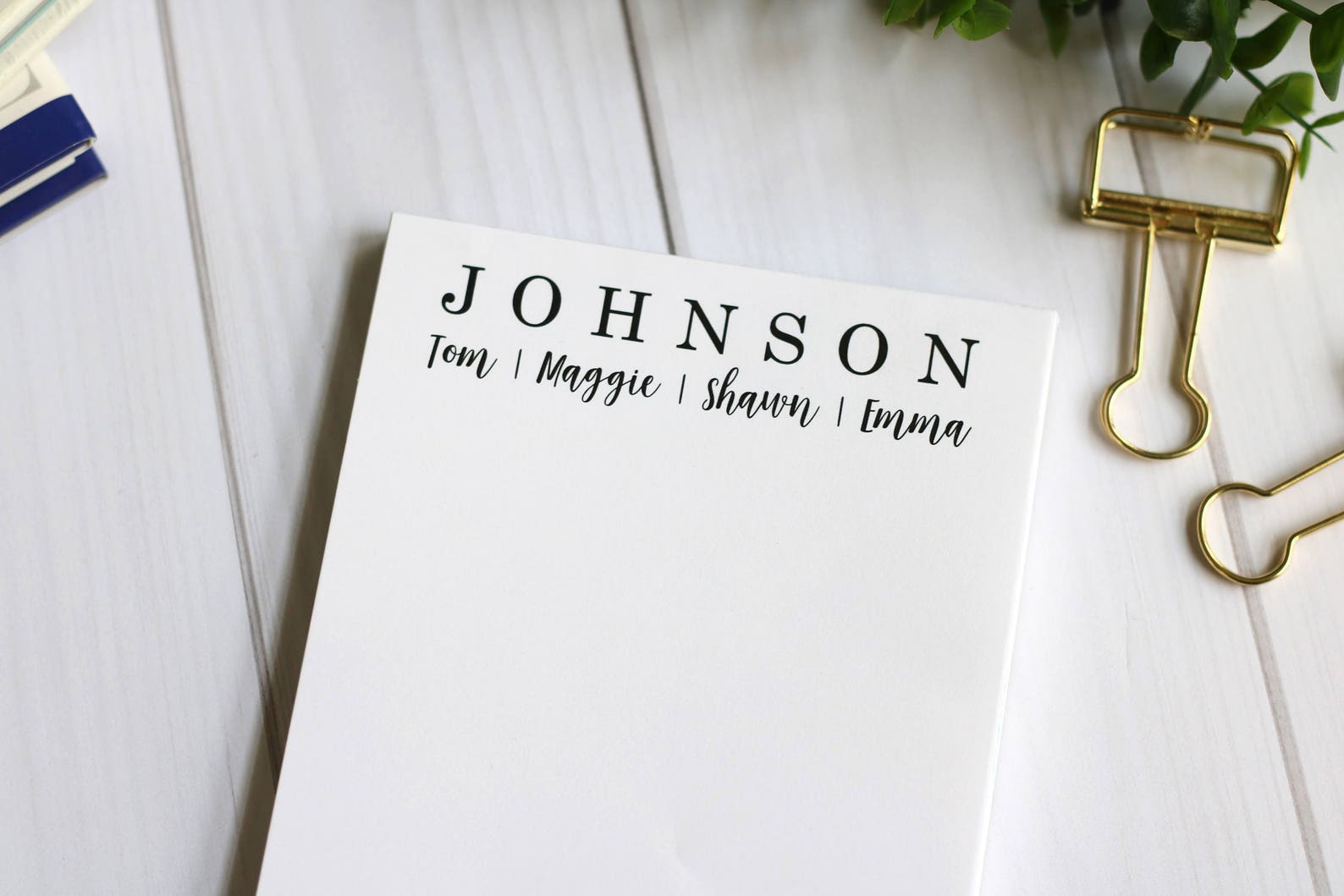 Personalized Notepad Gift Personalized Notepad for Family or | Etsy