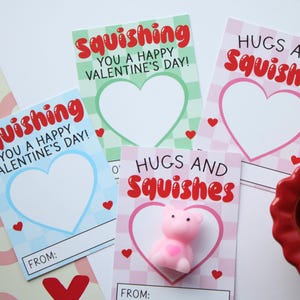 Squishy Valentine, Printable Valentine Cards, Mochi Class Valentines ...