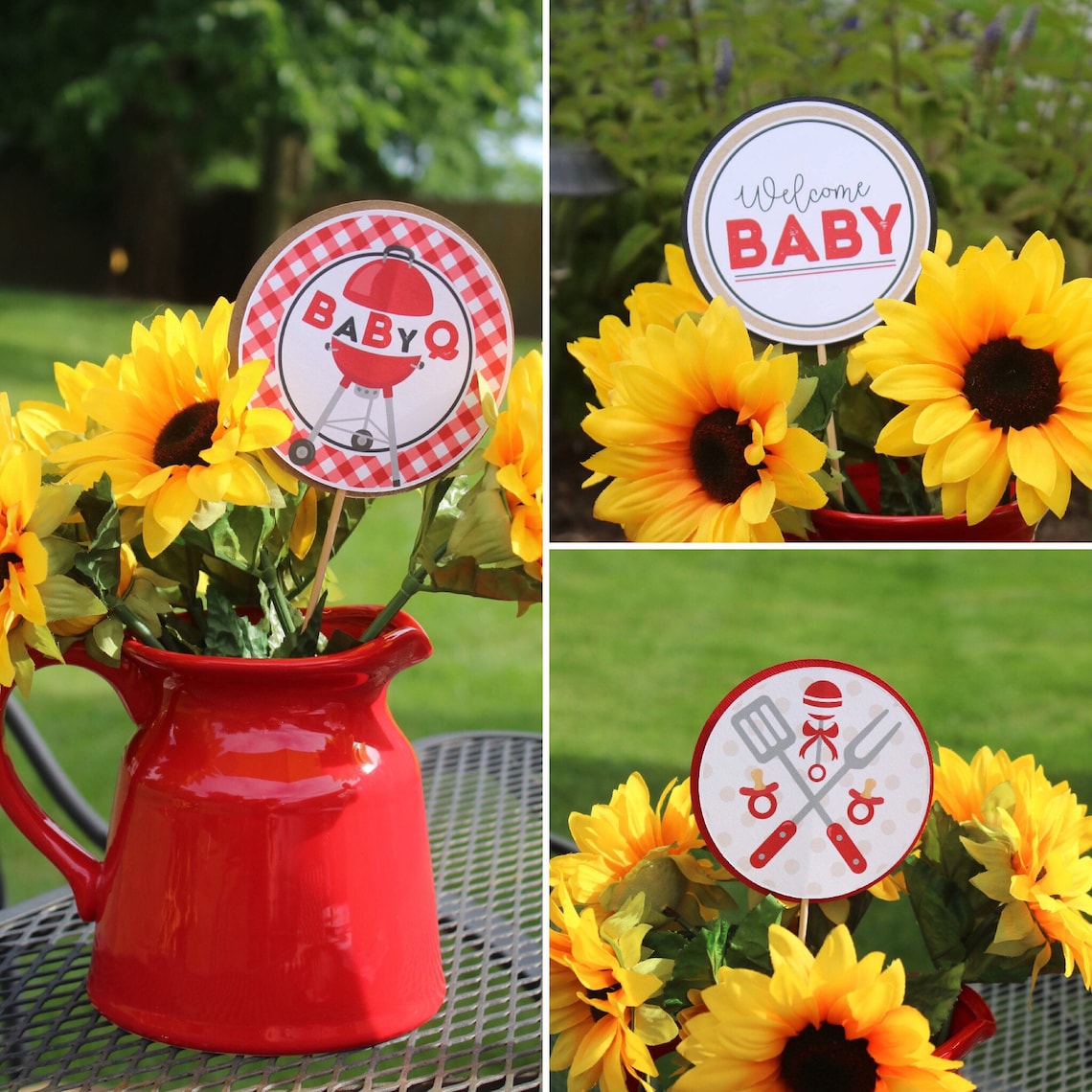 Baby-q Baby Shower Decorations - BBQ Baby Shower Package - Banner ...