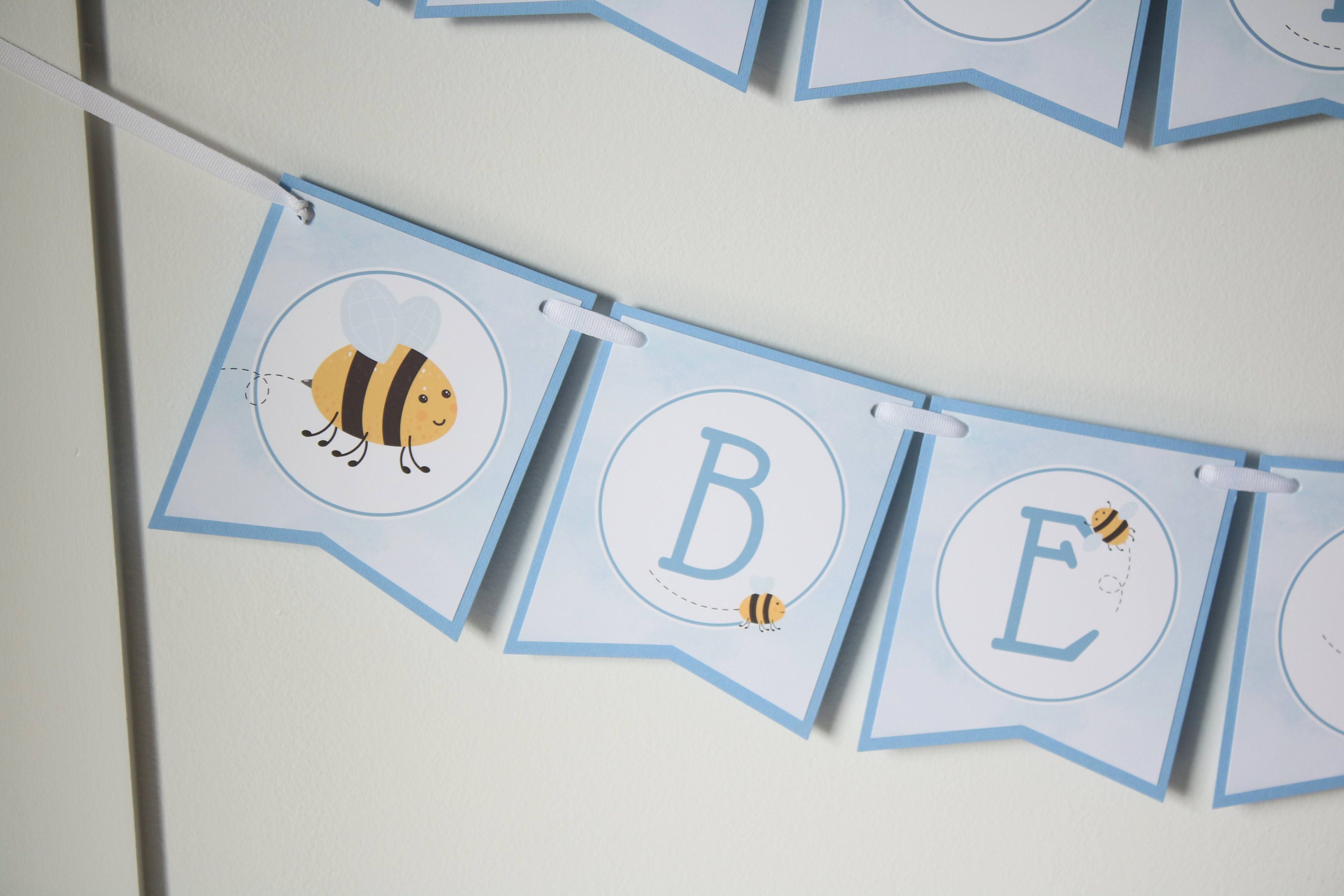 Bee Birthday Banner Happy Bee-day Birthday Party Banner - Etsy