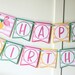 Flamingos Pineapples Birthday Banner - Pink Flamingo and Pineapple ...