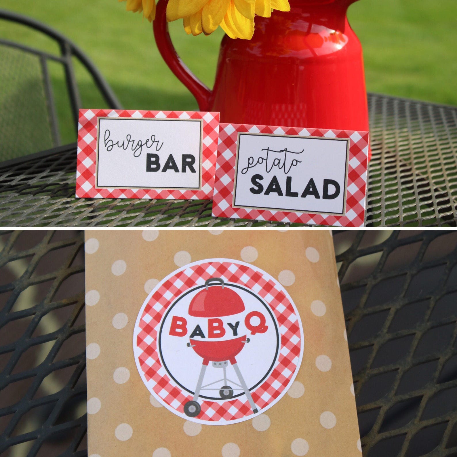 Baby-q Baby Shower Decorations - BBQ Baby Shower Package - Banner ...