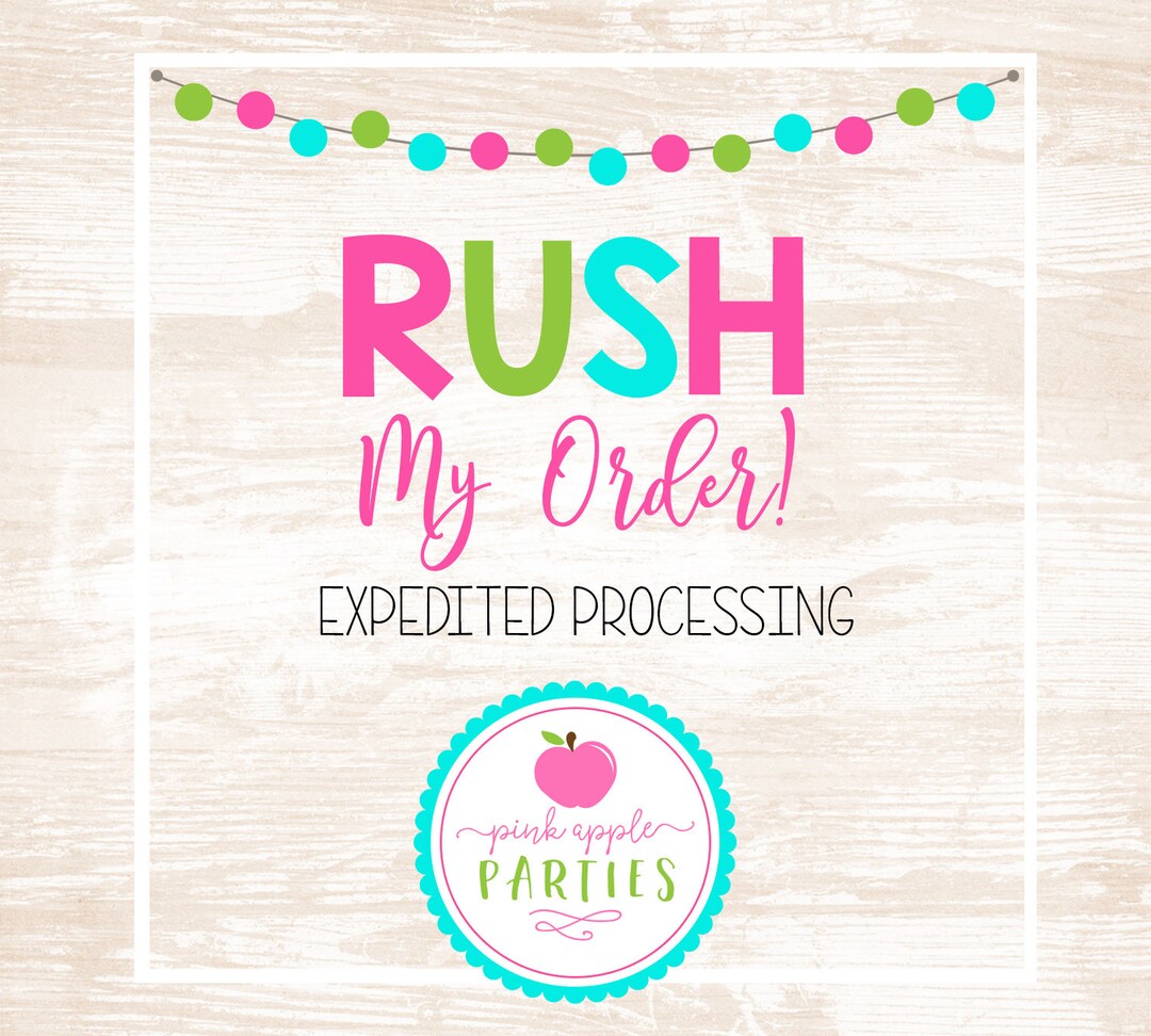 Rush Order Fee - Etsy