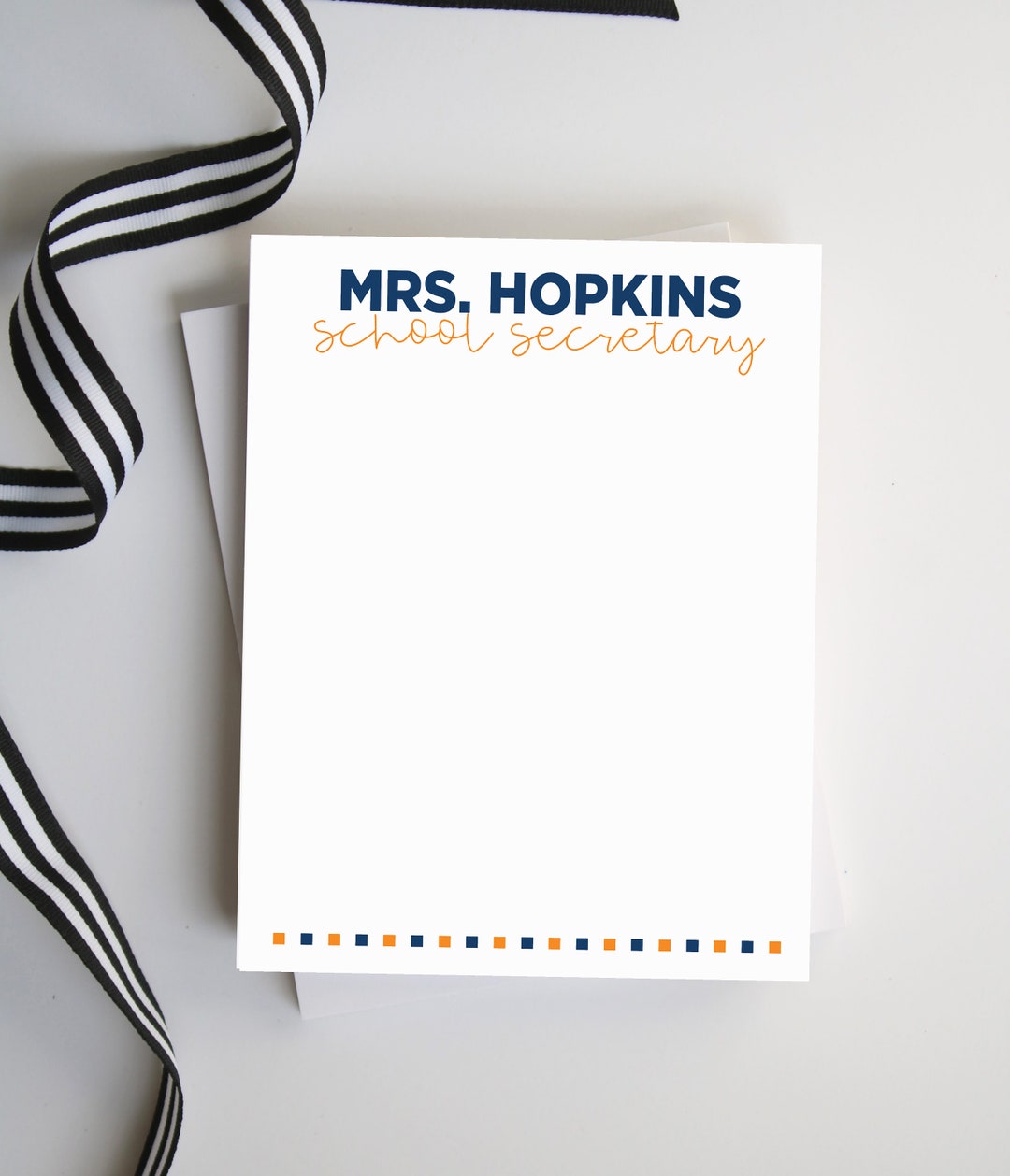 Gifts for Teachers, School Staff Notepad, Personalized Teacher Notepad ...