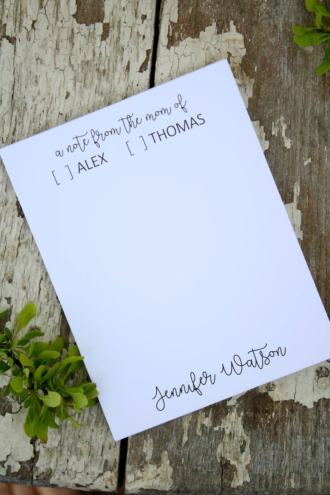 Personalized Notepad for Mom - Mother's Day Gift - Mom Notepad ...