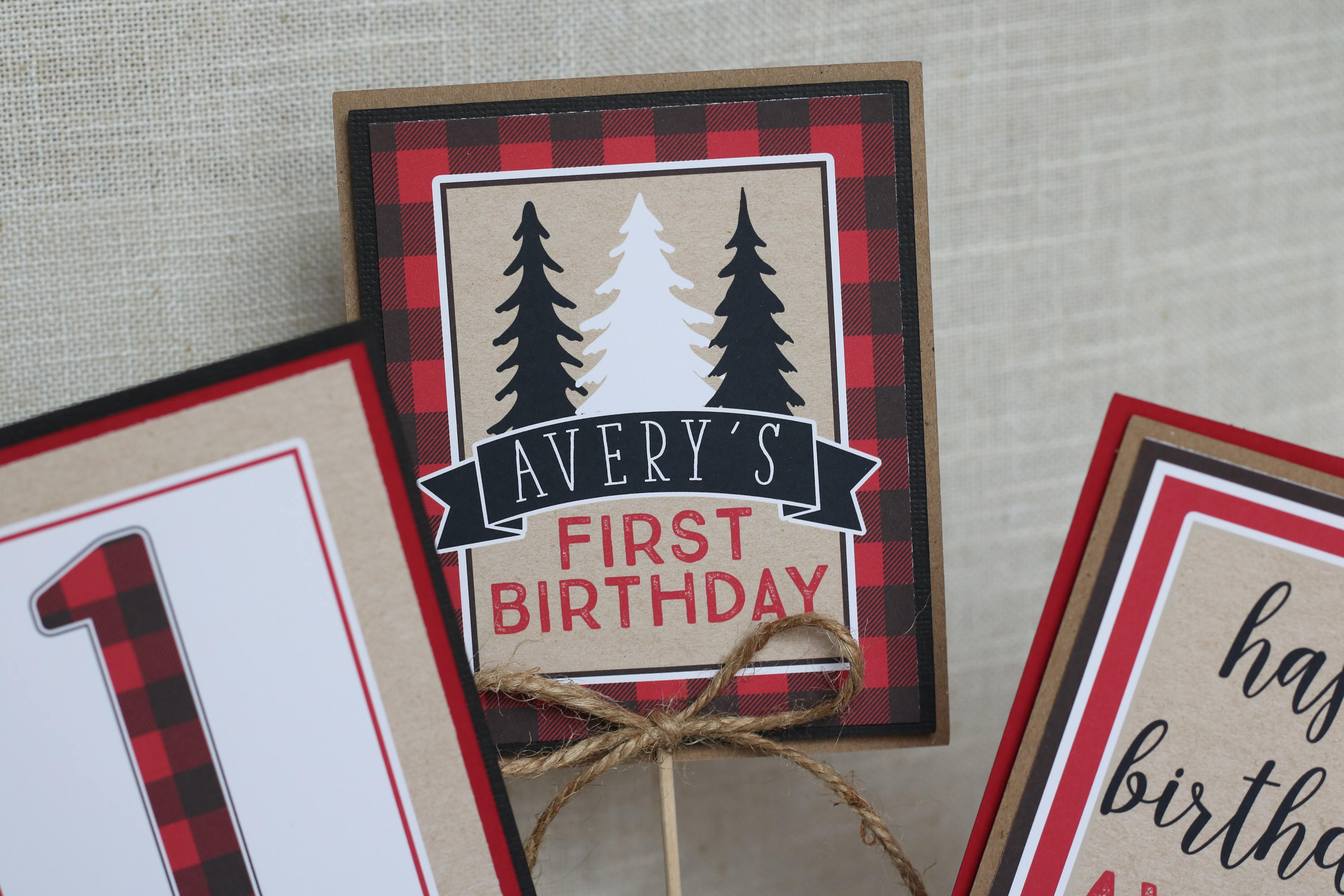 Lumberjack Buffalo Plaid Centerpiece Stickslumberjack Table - Etsy
