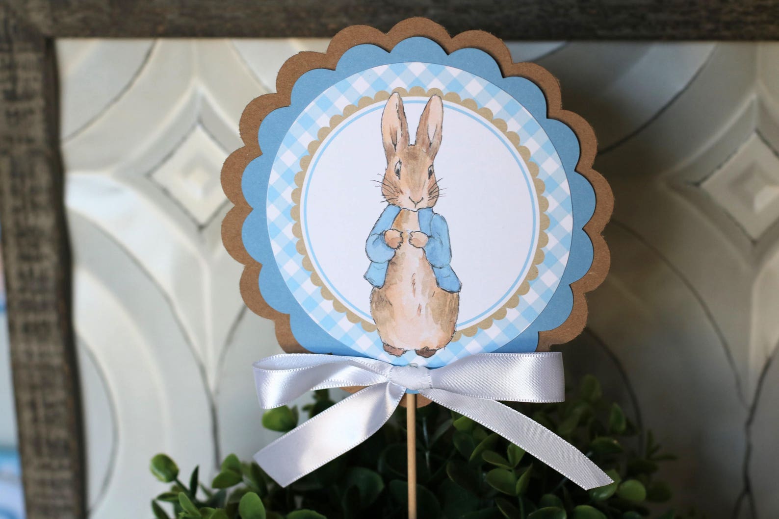 Peter Rabbit Birthday Centerpiece Sticks First Birthday - Etsy
