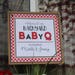 Baby-q Baby Shower Welcome Door Sign BBQ Baby Shower - Etsy