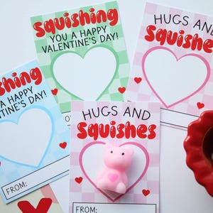 Squishy Valentine, Printable Valentine Cards, Mochi Class Valentines ...